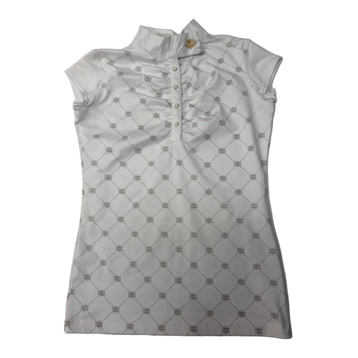 CNT 2997F Mountain Horse Short Sleeve Shirt with Buttons White XS ...