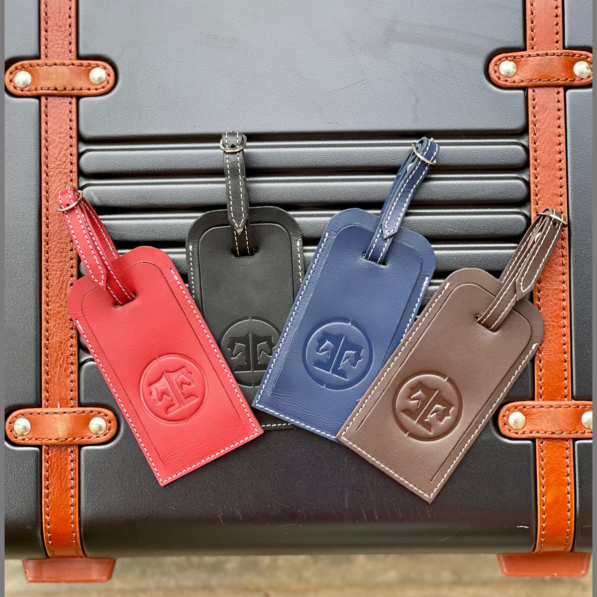 Leather Luggage Tags — Happy Horse Tack Shop